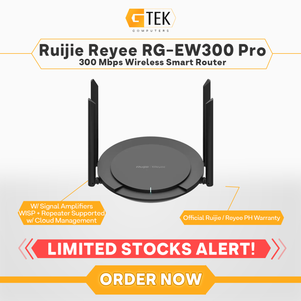Ruijie Reyee RG-EW300 PRO 300Mbps Wireless N Smart Router | Shopee Philippines