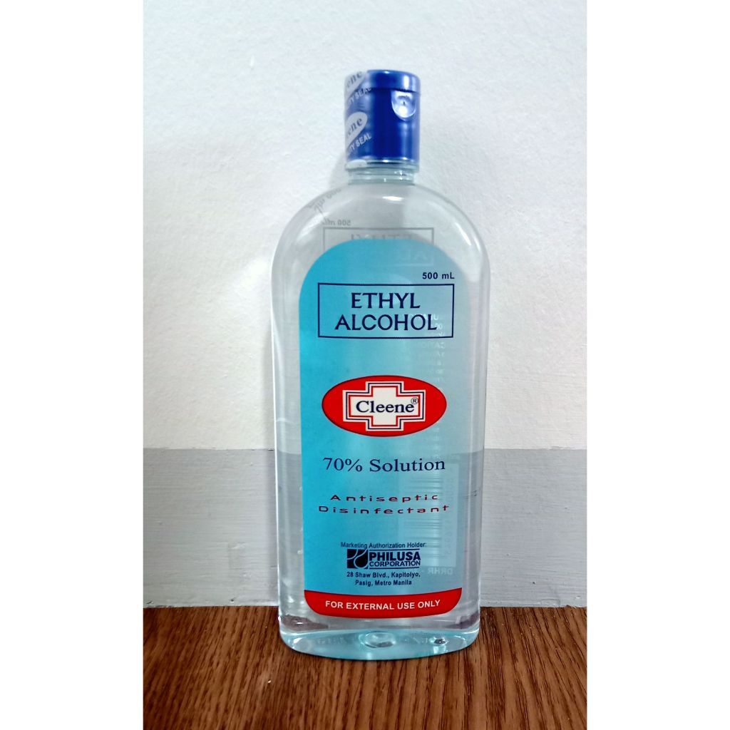 Cleene Ethyl Alcohol 70% Solution 500ml | Shopee Philippines
