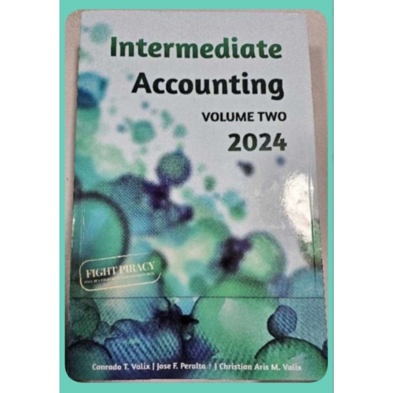 INTERMEDIATE ACCOUNTING Volume two 2024 Ed.by valix | Shopee Philippines
