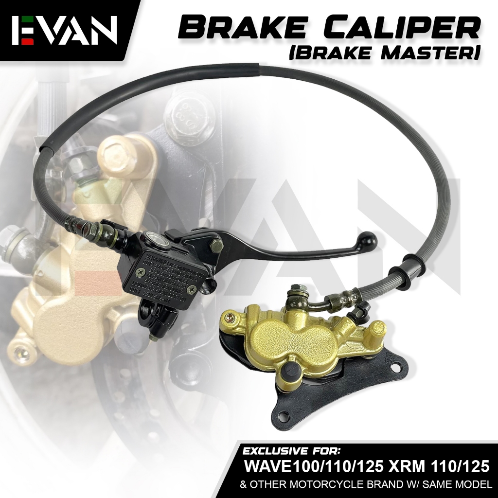 Brake Master With Caliper Set ( Front) Assy For Wave100/110/125 Xrm 110 ...