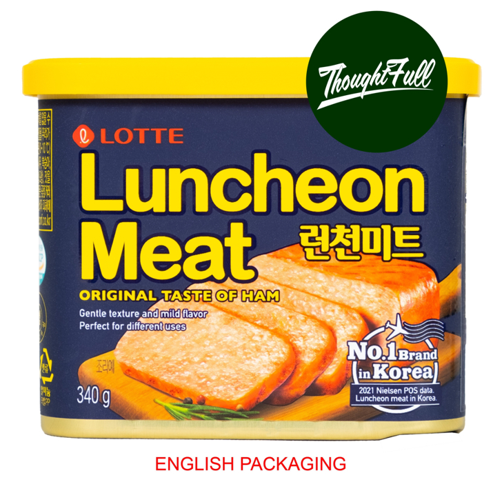 Lotte Korean Luncheon Meat (English or Korean Packaging) 340g | Shopee ...