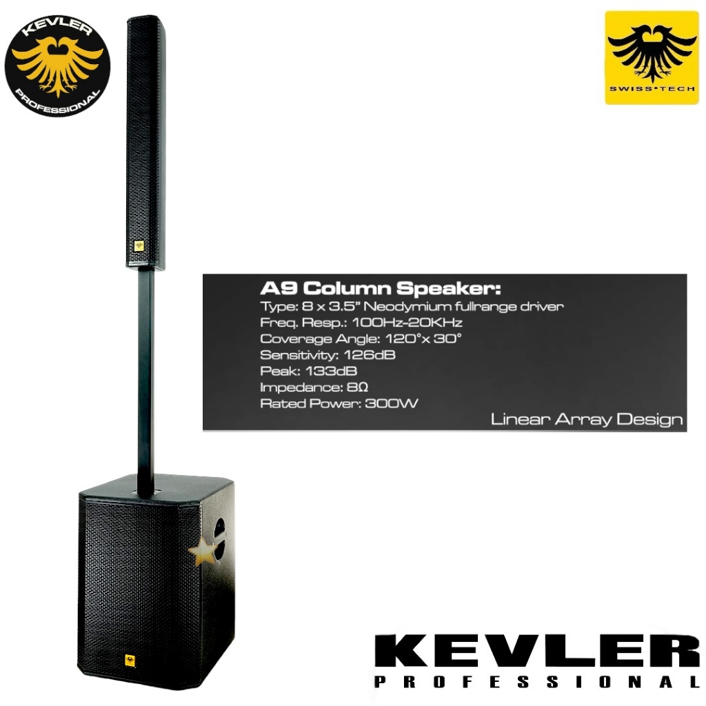 Kevler Professional 1pc A9 Column Speakers Active Subwoofer | Shopee Philippines