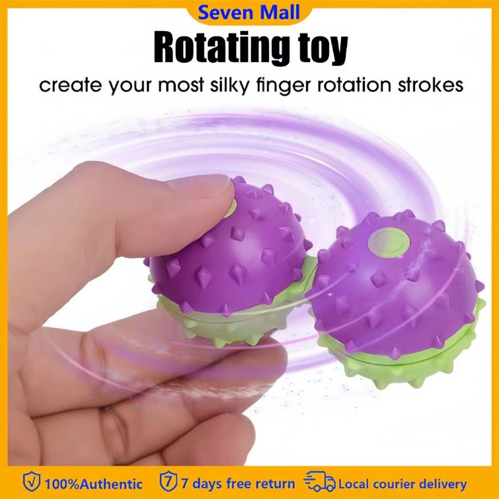 Fidget toys Creative 3D radish ball Finger tip rotating gyro massage ...