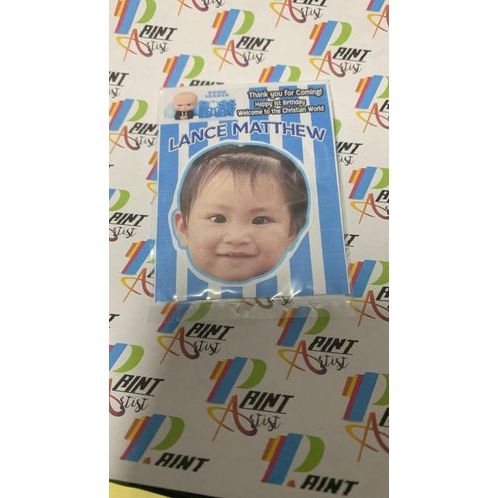 Bubble head Ref Magnet Souvenir FREE Layout FREE backing Baptismal ...