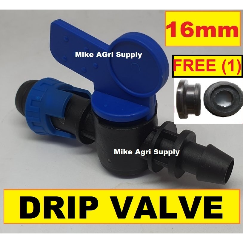 [DRIP VALVE] Water Control Valve Drip Tape Irrigation 16mm | Shopee ...