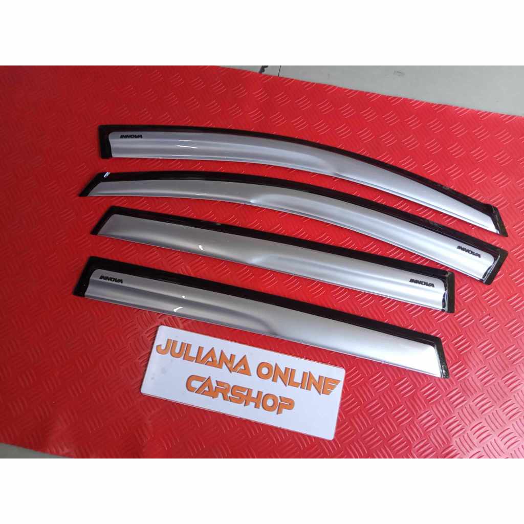 Toyota Innova 2009 to 2015 Door Visor Rain Gutter Solid Two tone ...