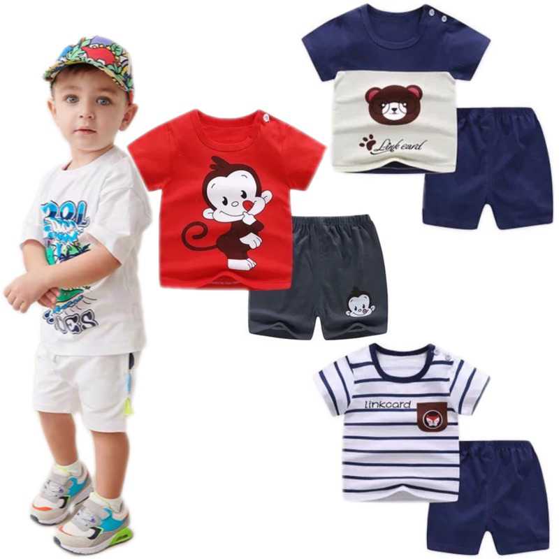 Baby Clothes Baby Set Cartoon Kids clothes Terno Tshirt Shorts Set ...
