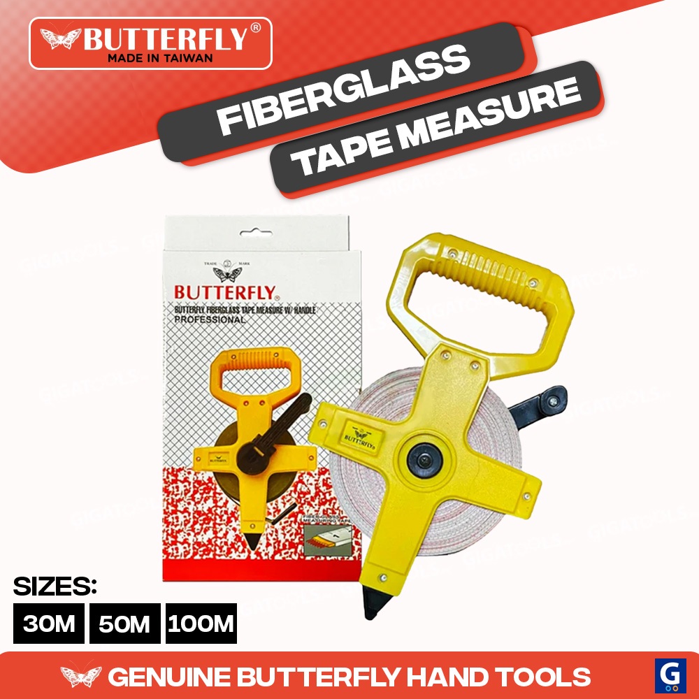 Butterfly Fiberglass Long Tape Measure ( Made in Taiwan ) with VARIANTS ...