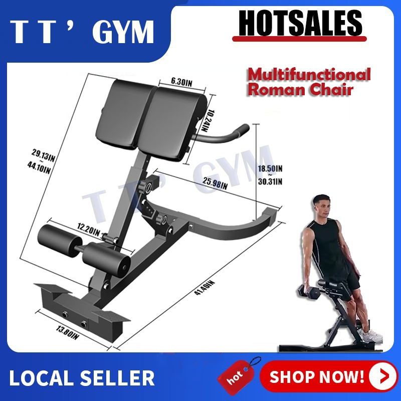 Multi Functional Bench for Full All-in-One Body Workout Hyper Back ...