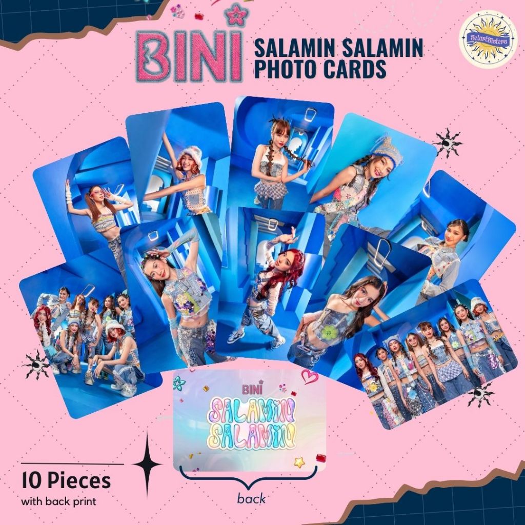 BINI Modess Jollibee X Bini laminated photocards lomo card blooms mikha ...