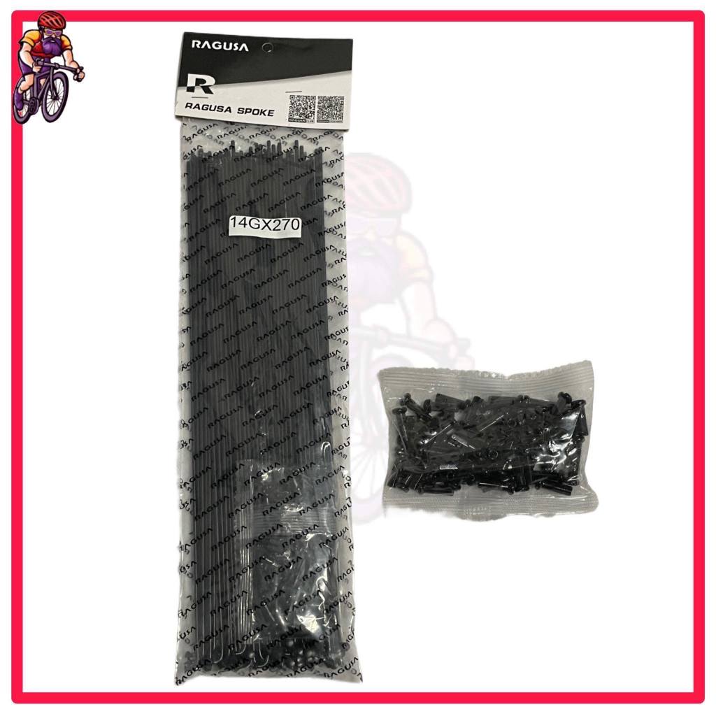 72pcs Ragusa Bicycle Spokes with Nipples 26 27.5 29 14g for MTB ...