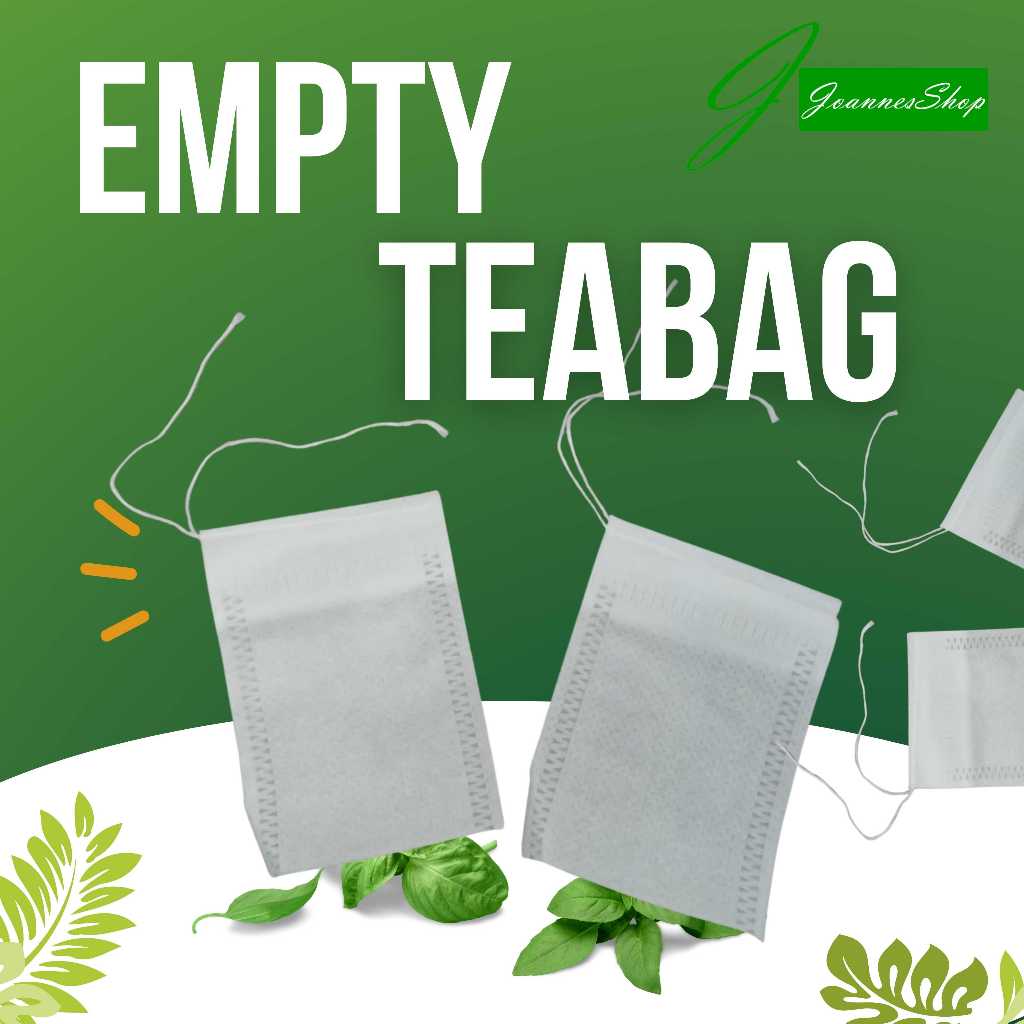 100 pcs EMPTY TEABAG WITH STRING TEA BAGS [TEABAGS] | Shopee Philippines