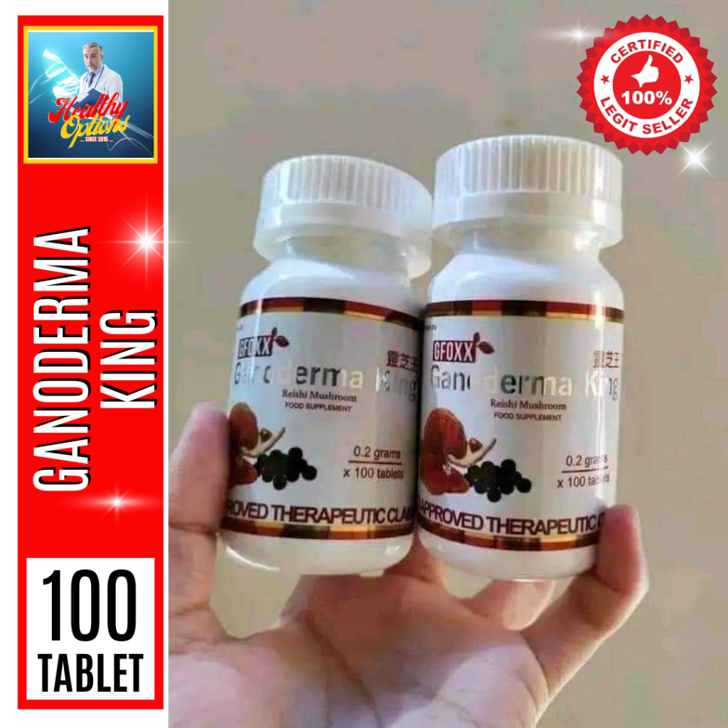 Gfoxx Ganoderma king, Reishi mushroom 100 Tablets | Shopee Philippines