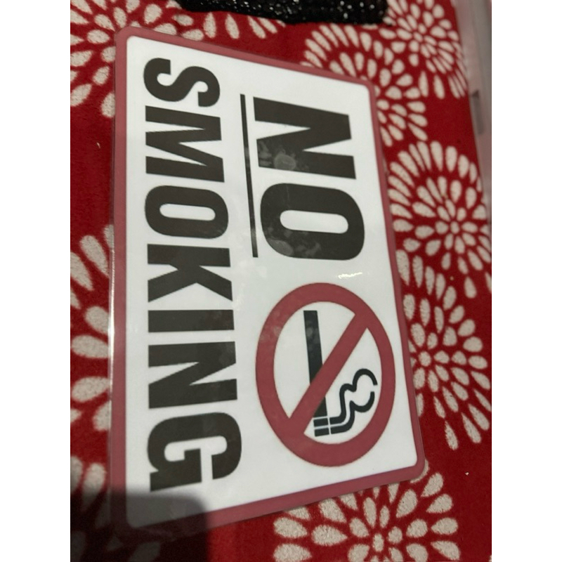 NO SMOKING RED A3 size | Shopee Philippines