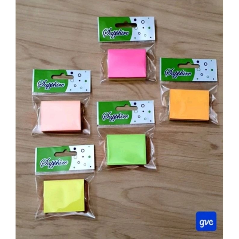 Sapphire Sticky Memo Note 100's Mini ( 1.5 inch x 2 inch ) Rectangular ...