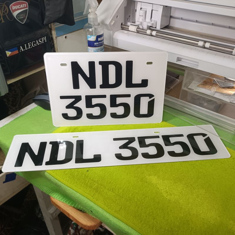 CUSTOMIZED ACRYLIC CONDUCTION PLATES temporary car plates Carshow ...