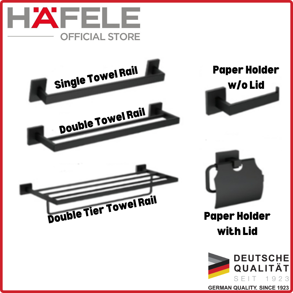 Hafele Sanitary Fittings, Single Towel Rail, Double Towel Rail, Double ...