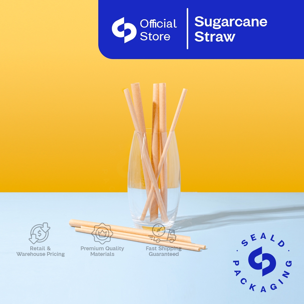 Sugarcane Bagasse Straw Biodegradable (6mm, 12mm) | Shopee Philippines