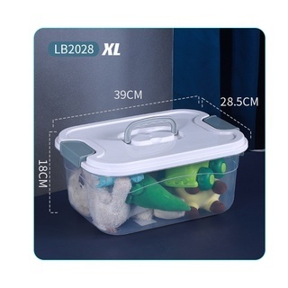 HB Transparent Home Organizer Clear Storage Boxes Stackable Storage ...