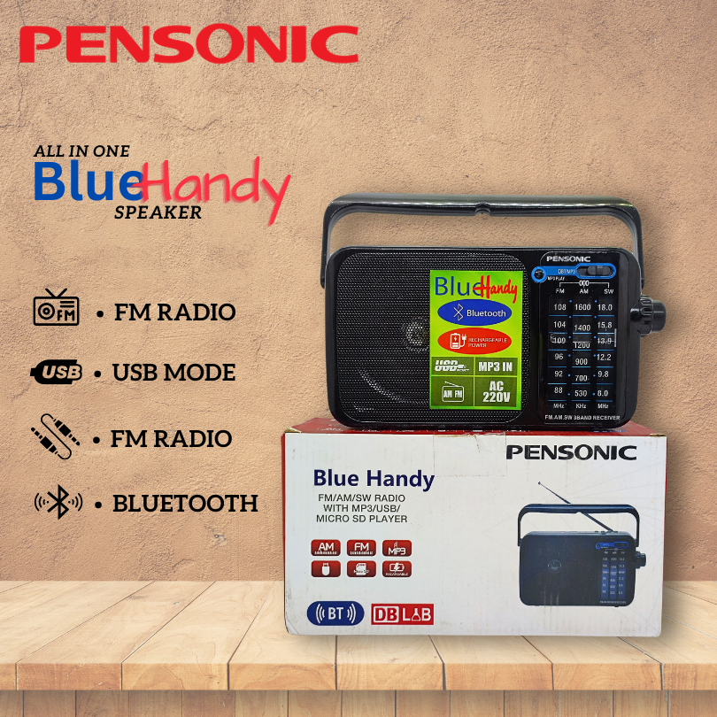 PENSONIC BlueHandy Portable Bluetooth/FM/AM/SW/USB Mp3 220v Stereo ...