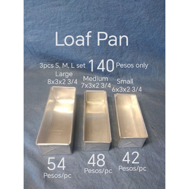 Loaf pan / loaf bread pan / loaf tray / bread cake molder small medium ...