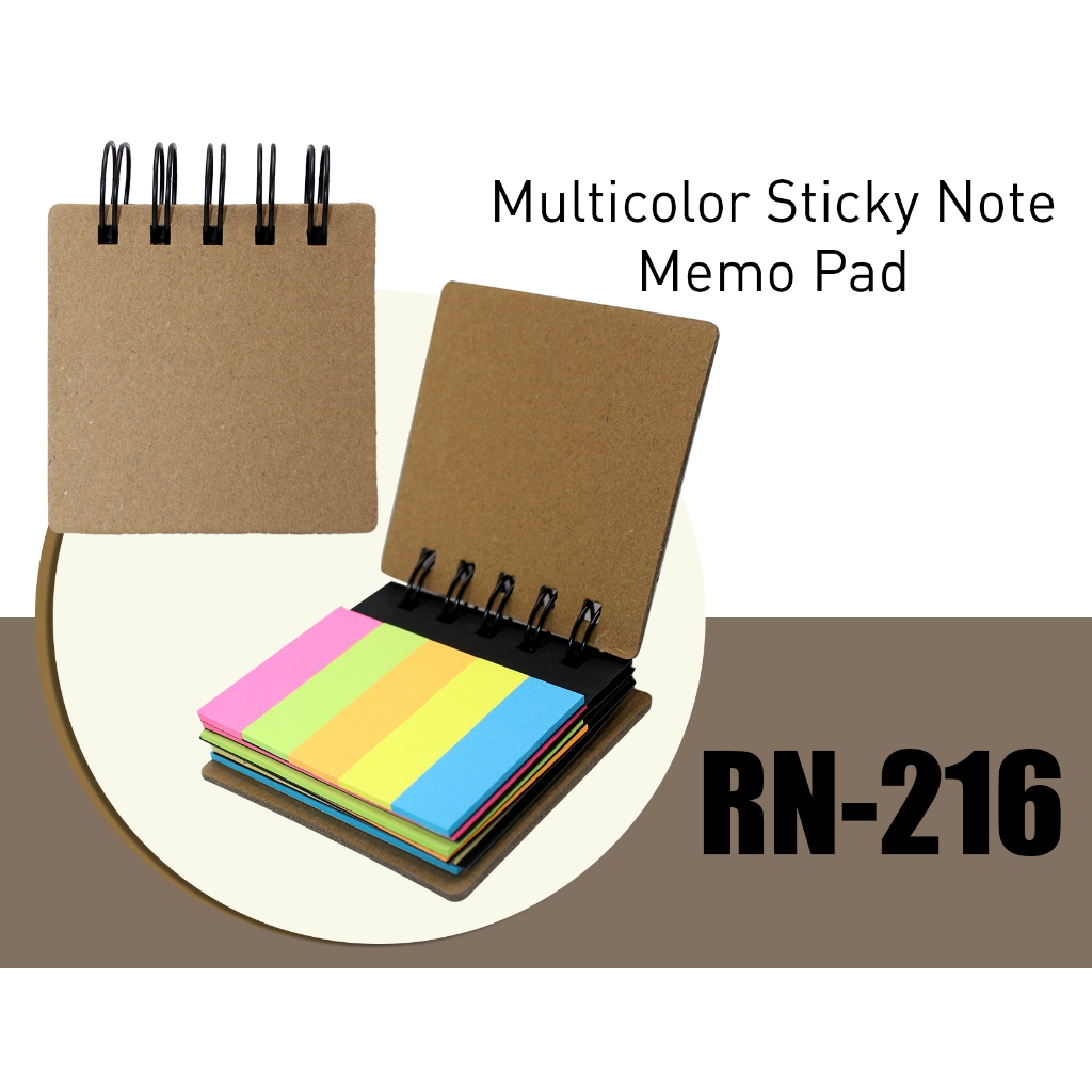 Eco Friendly Recycled Kraft Material Stickynote Set RN-216 | Shopee ...
