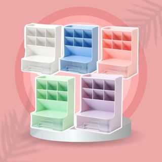 Multiple Pen compartments Pastel Macaroon Desktop Oblique Pen Holder ...