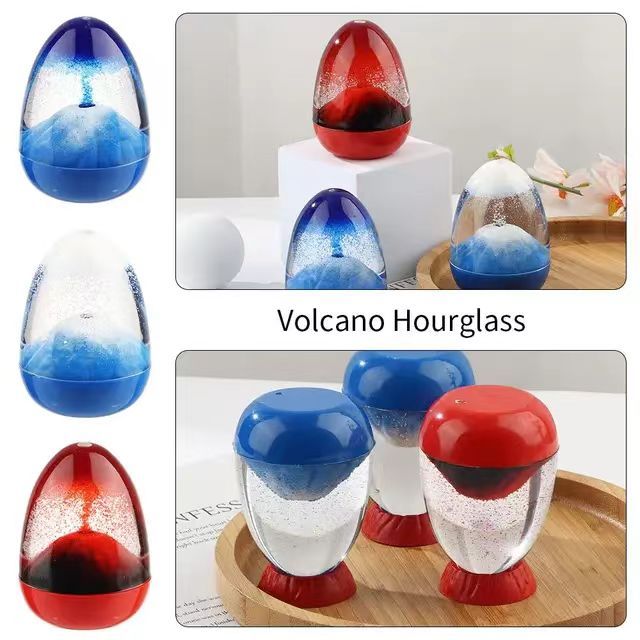 Creative Volcanic Eruption Oil Drops Hourglass Timer Home Restaurant ...