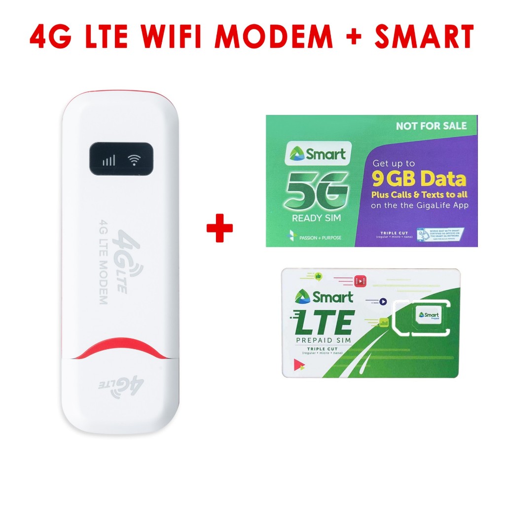 Wireless 4G LTE WiFi Router Modem Universal SIM Card 150Mbps USB Mini ...