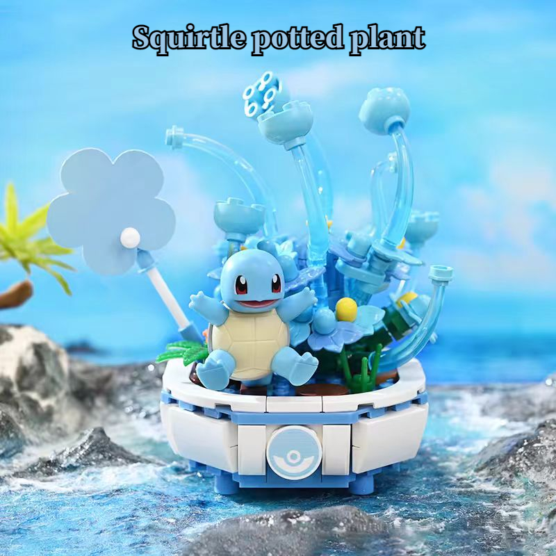 Keeppley Pokemon Building Blocks Potted Plant(Pikachu/Charmander ...