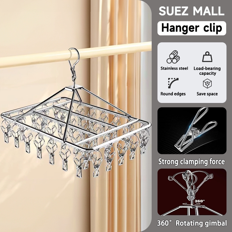 Suez 20/30/50 Hanger With Clip Stainless Sipitan Hanger Multi Drying ...