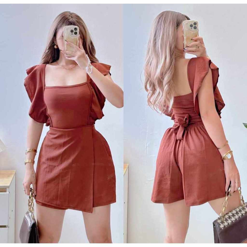 Chasty Skort Coordinates Terno | Shopee Philippines