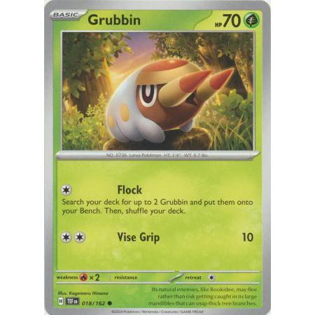 [EN] [TEF] 018/162 - Grubbin - Common - SV05: Temporal Forces - Pokemon ...