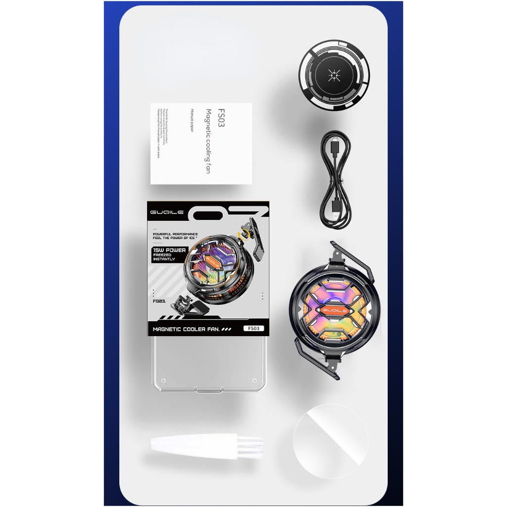 Intolmall HeatSink FS03 Mobile Phone Cooler Gaming Radiator Cooling Fan ...