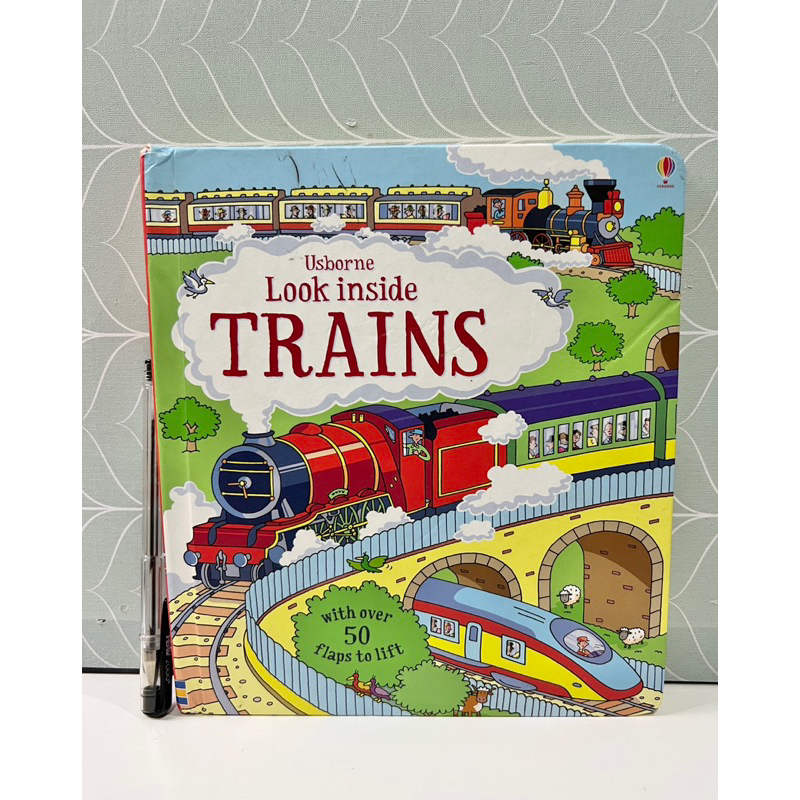 Usborne Look Inside Trains | Shopee Philippines