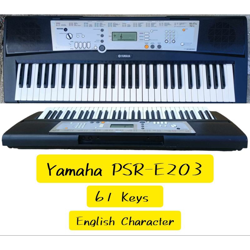 Yamaha PSR-E203 (61 Keys) | Shopee Philippines