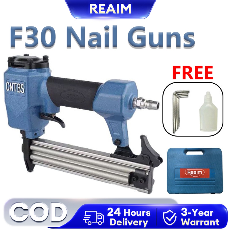 REAIM F30 Pneumatic Nail Gun Electric Nail Gun | Shopee Philippines