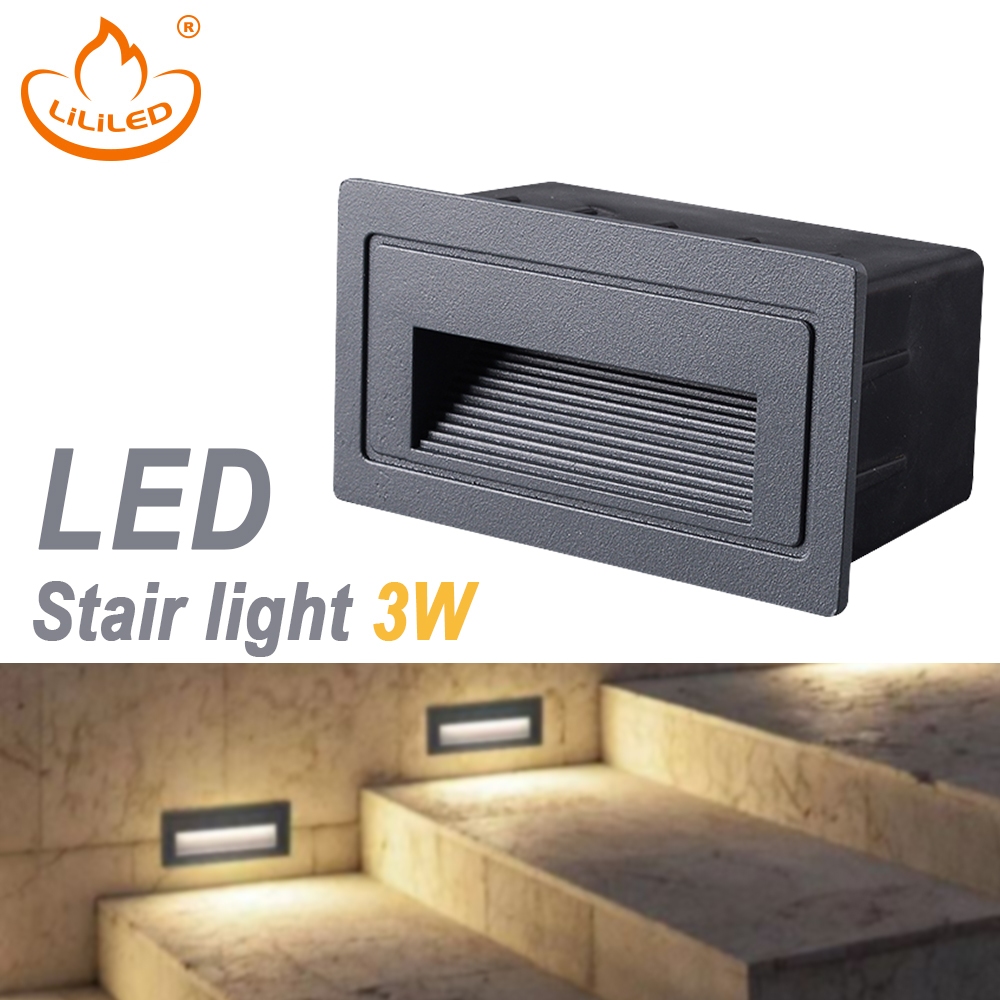 LiLi LED Step Light AC85~265V Warm light 3W Stair Recessed Stair ...