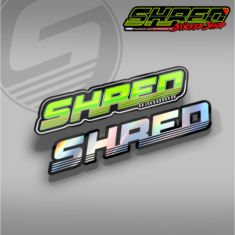 SHRED logo HOLOGRAM (set/pair) | Shopee Philippines