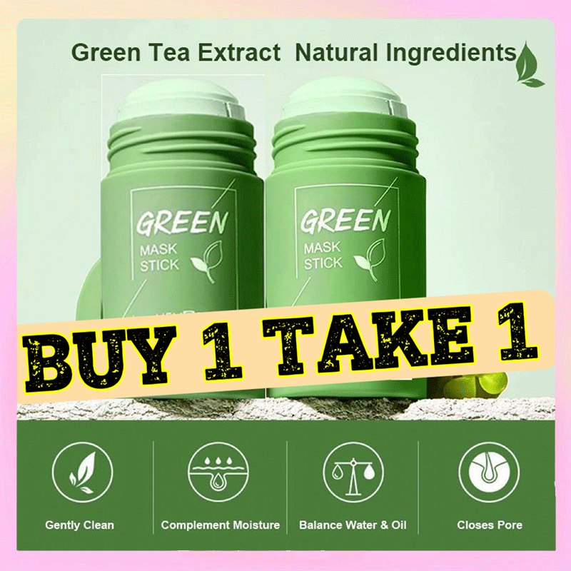 Buy 1 Take 1 Green Tea Cleansing Solid Mask Acne Cleansing Beauty Skin ...