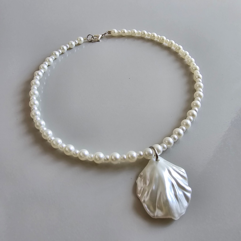 Pearly Shell Coquette Summer Necklace by Ereins | Shopee Philippines
