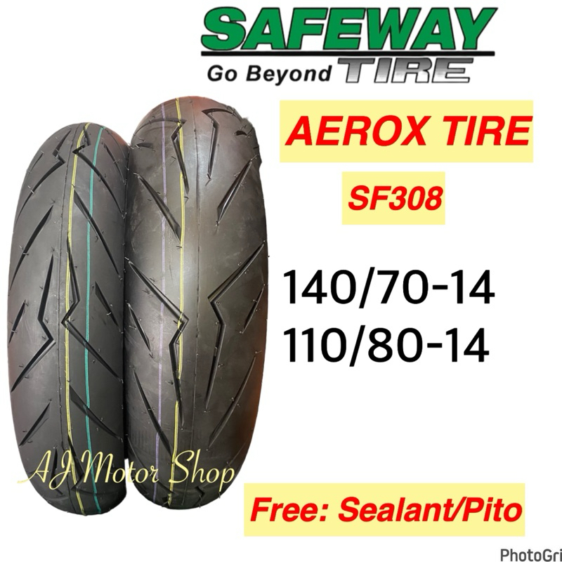 Safeway Tire Aerox Tire Tubeless Tire size 14" 8 ply rating, Japan ...