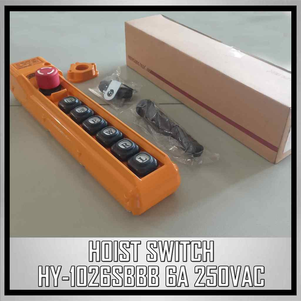 HOIST SWITCH HY-1026SBBB | Hanyoung Nux Hoist Switch - 6-button W ...