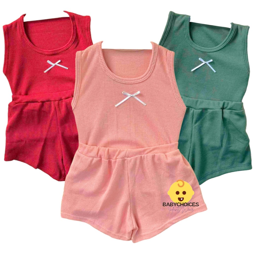 6pcs/3pair Terno Knitted Sabrina Colored & Short Cotton For Baby Girl 0 ...