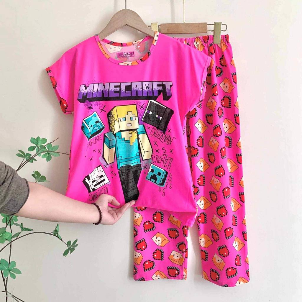 ROBLOX GIRL sleepwear pajama terno for kids | Shopee Philippines