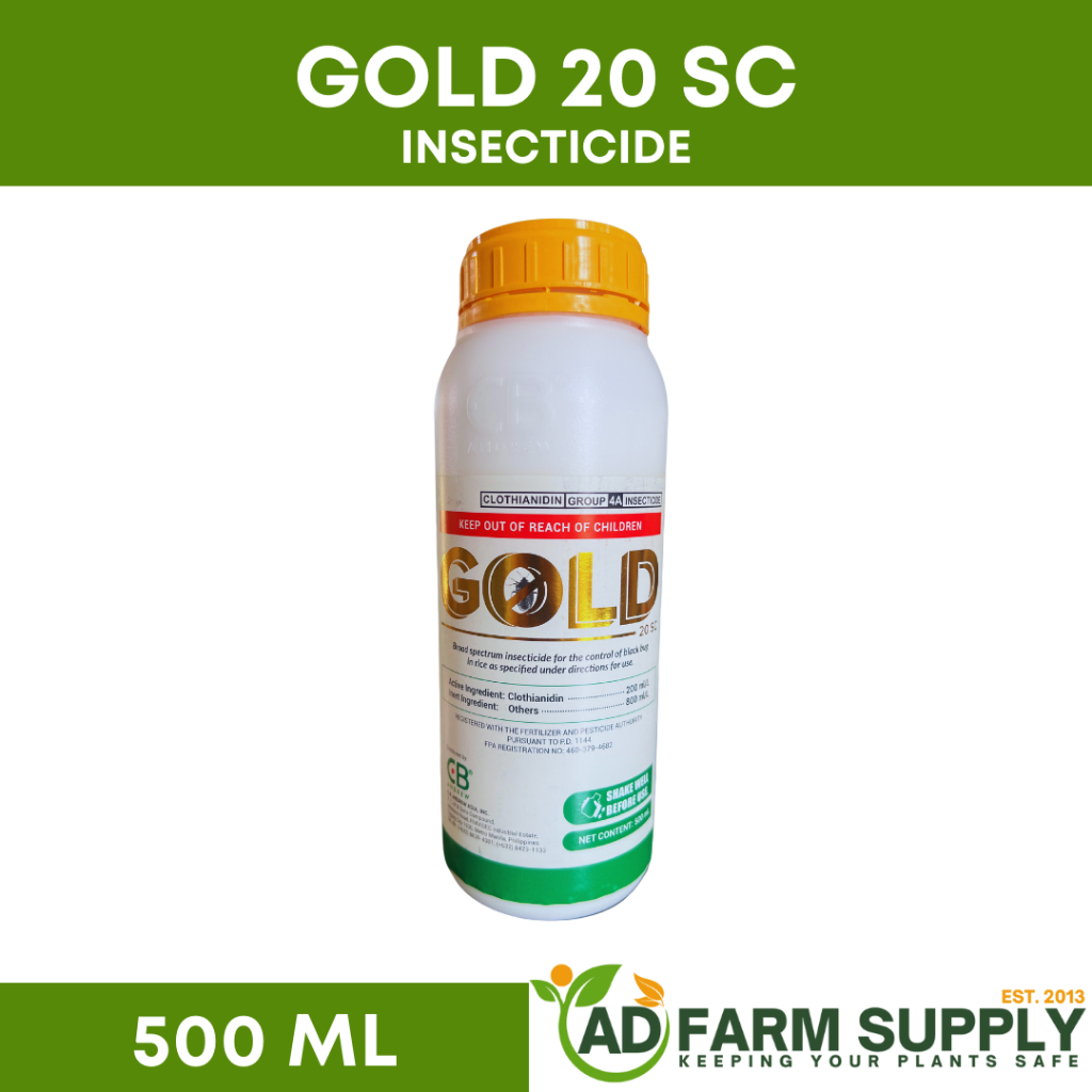 Gold 20 SC Clothianidin Systemic Insecticide 500 mL | Shopee Philippines