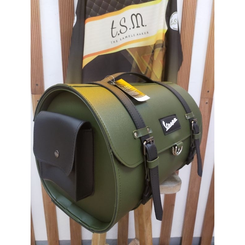 TSM 16X10X10 ARMY GREEN AND BLACK ,VESPA | Shopee Philippines