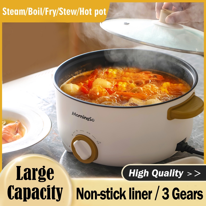 [COD]4.5L Multi Electric Cooker Electric Pot with Steamer Non-Stick ...
