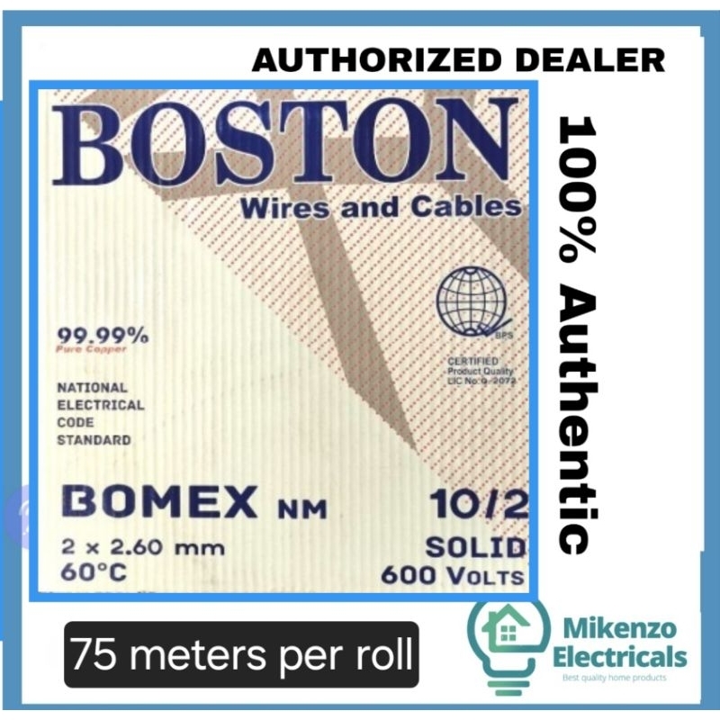 ORIGINAL BOSTON BOMEX NM 14/2, 12/2, 10/2 PDX WIRE (per box)(White ...