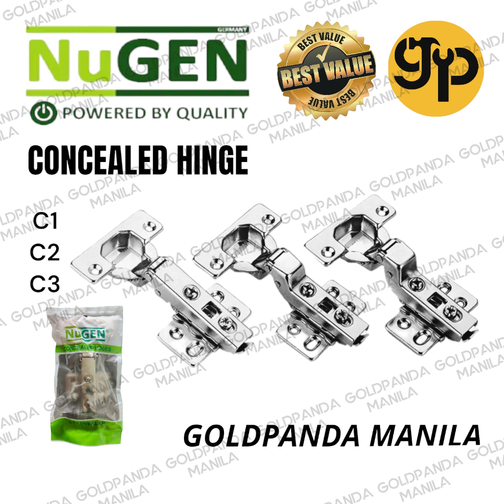 Nugen Concealed Hinge, C1 Overlap, C2 Half Lap, C3 Inset ...